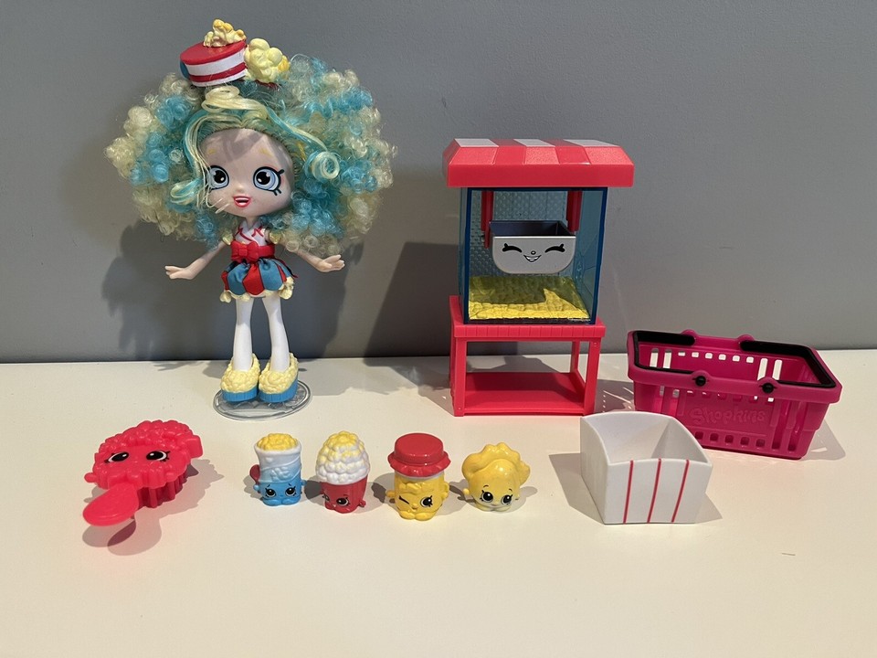 Shopkins Shoppies POPETTE'S POPCORN STOP Playset 6 Figures - Near ...