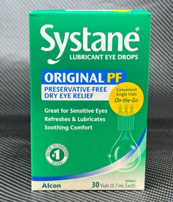 SYSTANE ORIGINAL PF Preservative Free Lubricant Eye Drops 30 Vials 0.7 ...
