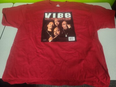 Vibe Magazine Cover Shirt Live From Death Row Size Size 2XL 2Pac Snoop ...