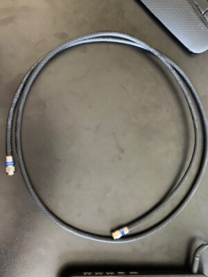 FOUR BLK 6 FT RG6 burial Coax w/ground wire for catv cable satellite ...