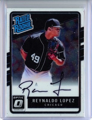 2017 Panini Donruss Optic Rated Rookie Autographs Reynaldo Lopez Braves ...