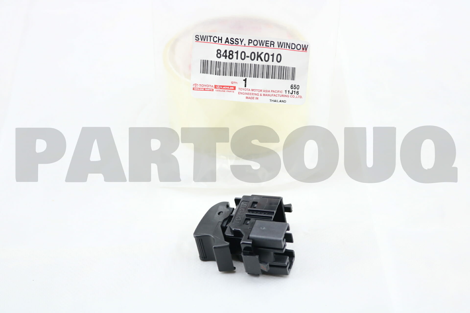 848100K010 Genuine Toyota SWITCH ASSY, POWER WINDOW REGULATOR 84810 ...