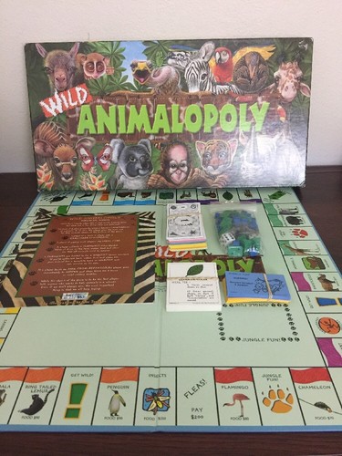 Wild Animalopoly Game Late For The Sky Monopoly Style Game WILD ANIMALS ...