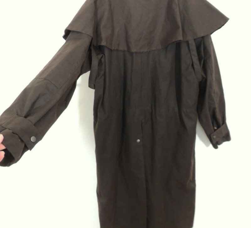 Outback Trading Oilskin L Coat Duster Trader Bush Low… - Gem