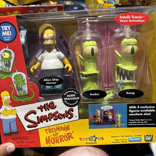 WOS Playmates Simpsons Tree House of Horror ALIEN SHIP Kodos Kang ...