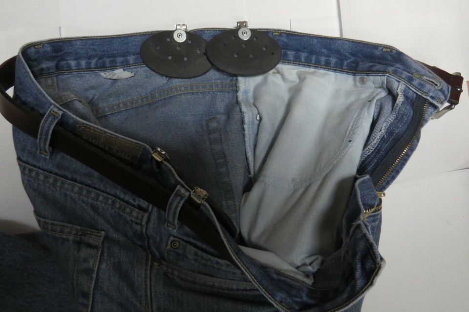 Men's Suspenders Set of Four Clip-On Horizontal, Keep Pants Up, USA ...