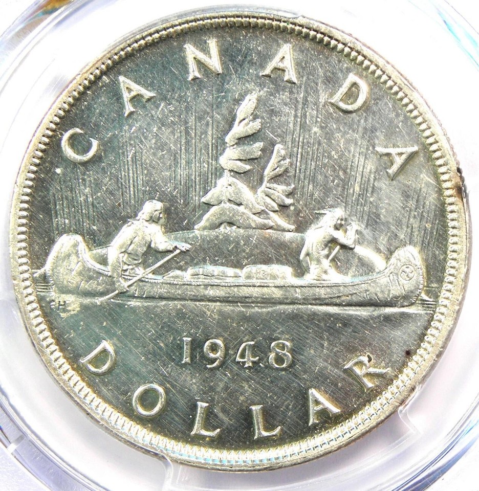 1948 Canada George VI Dollar $1. PCGS Uncirculated Detail UNC MS - Rare ...