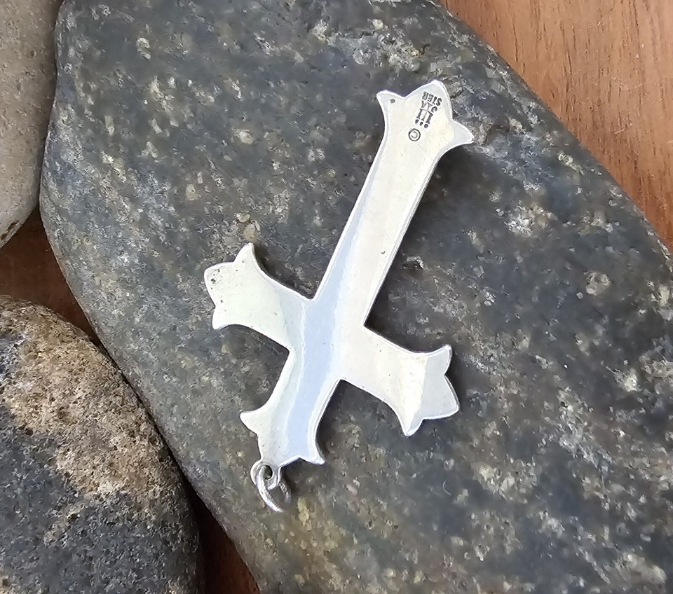 Retired James Avery LARGE IHS Cross Pendant Sterling Silver VTG | eBay