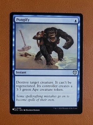 NM Pongify #106 "The List" Reprint OTC Outlaws of Thunder Junction ...