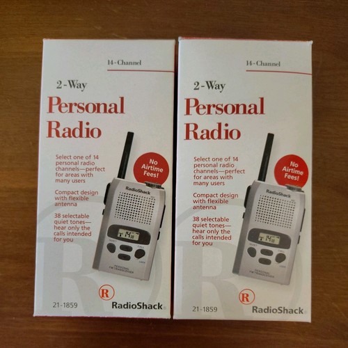 NEW Lot Of 2 Radio Shack 14-Channel Personal Radios FM Transceiver 21 ...