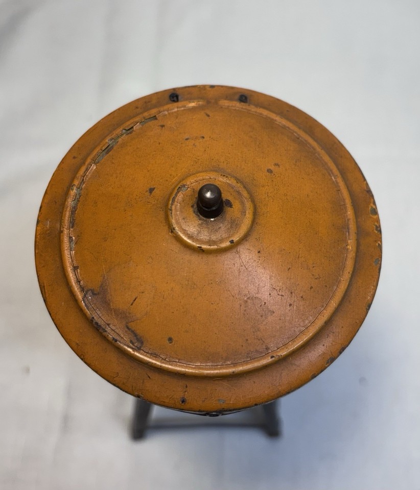 Vintage pre-war Ives Railway Line orange & black tin Water Tower, 9 ...