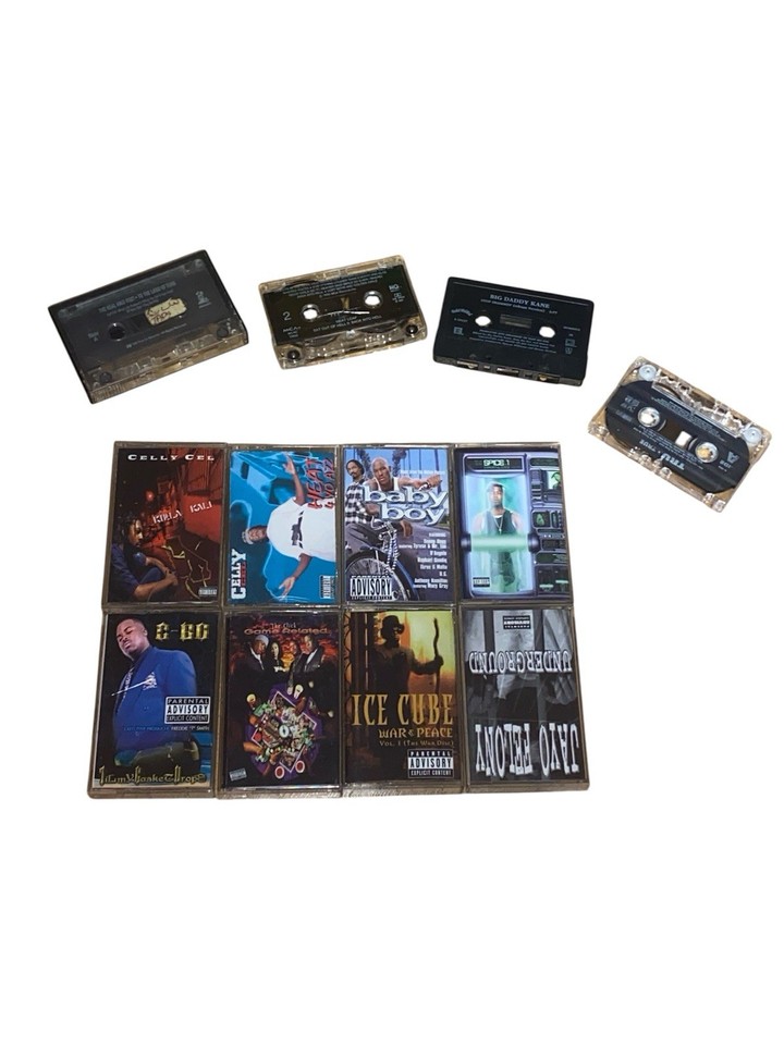 Vtg Rap/hip Hop Cassette Tape Lot Empty Cassette Tapes/tapes Rare ...
