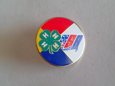 4H USA SHOOTING Pin-back lapel pin, Collectible souvenir | eBay