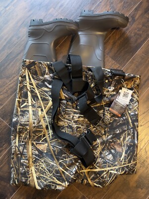 HISEA Waterproof Chest Waders Nylon PVC Rubber Bootfoot Fishing ...