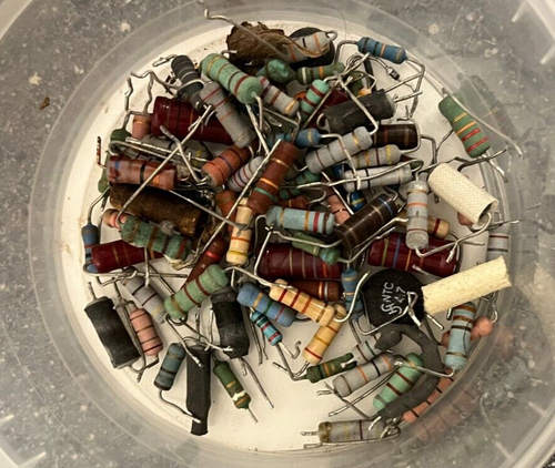 Vintage Resistors and Components - Assorted Values and Styles - Ideal ...