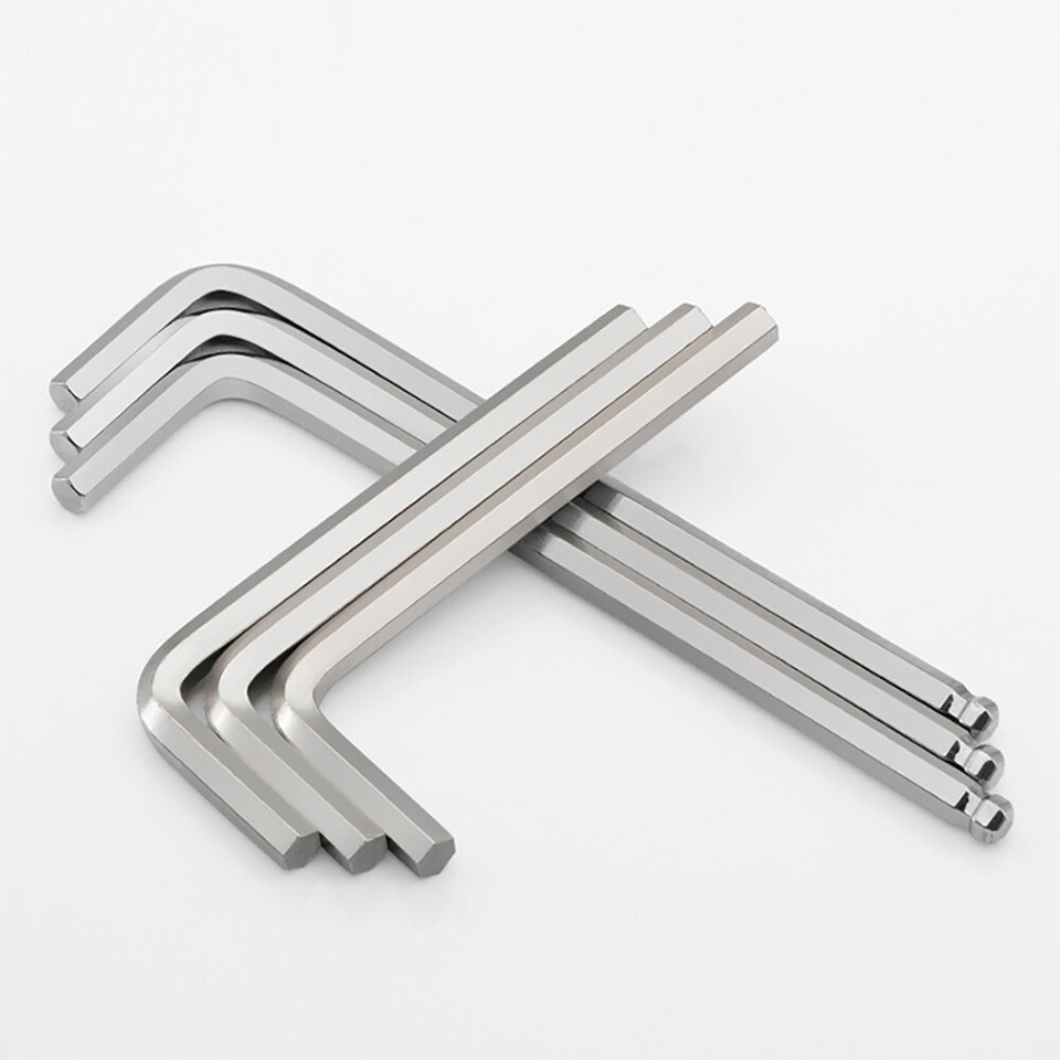 0.7mm-17mm Allen Keys Hex Wrench Hexagon Key Extra Long 5mm 6mm 8mm ...
