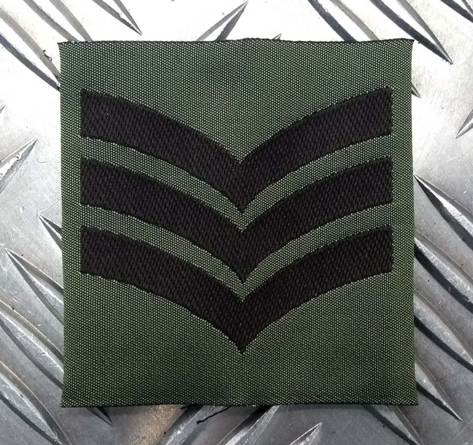 Genuine British Military Issue MTP Green Rank Slide Slider Assorted ...