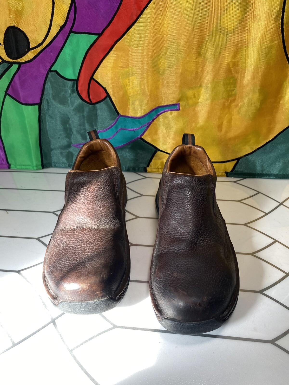 Red Wing 6702 Mens StitchMax Leather Slip On Safety Toe Clog Work Shoes ...