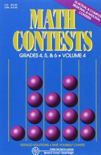 Math Contests: Grades 4, 5, & 6, Volume 4 - Paperback - VERY GOOD ...