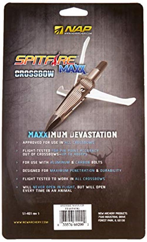 New Archery Products NAP Spitfire Maxx 125 X-Bow Tt 4-Pack | eBay