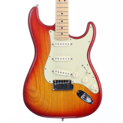 Fender American Deluxe Stratocaster N3 Pickups Ash Aged Cherry Sunburst ...