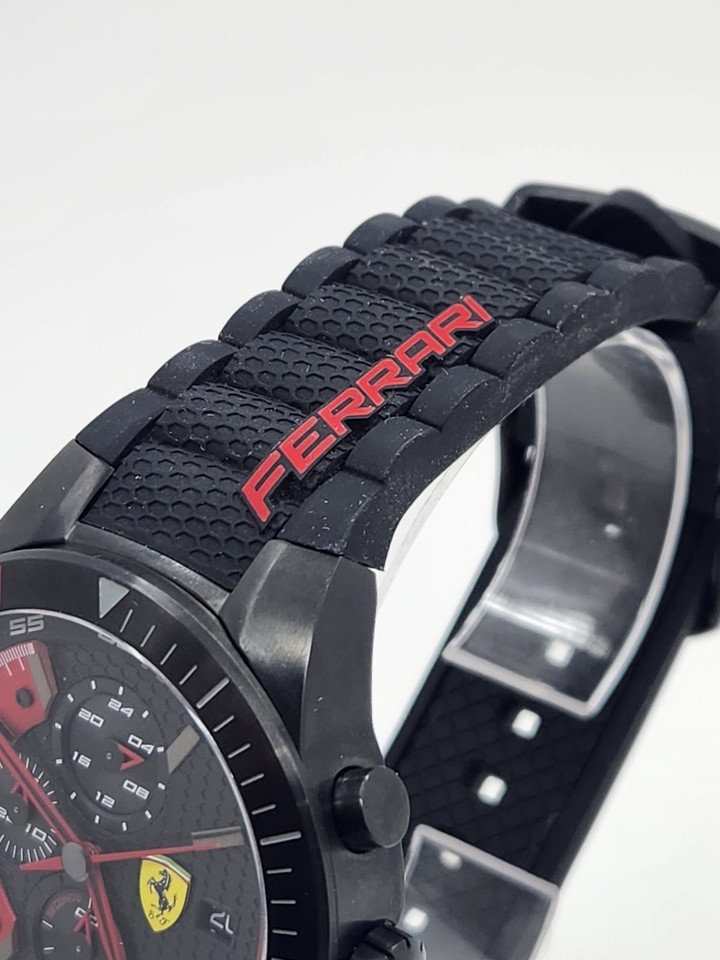 Ferrari Red Rev Evo Men's Watch Chronograph Watch SF.25.1.34.0174 Black ...