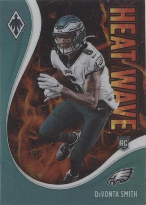2021 Panini Phoenix - Heat Wave Devonta Smith #19 Teal /149 (RC) for ...