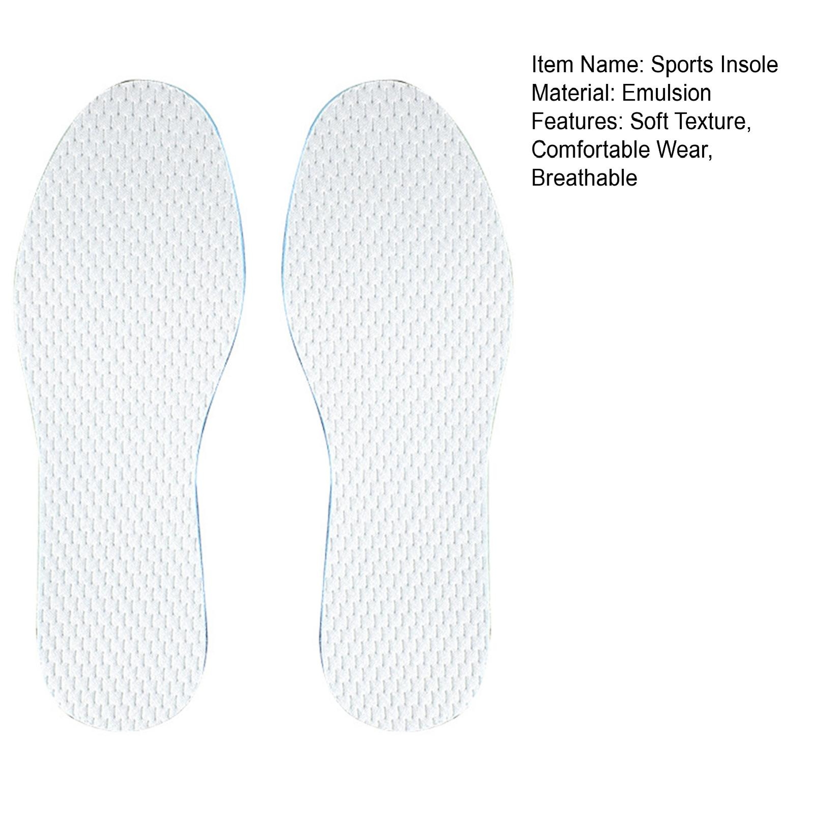 1 Pair Deodorant Insoles Perspiration Absorption Pain Relief Sweat ...