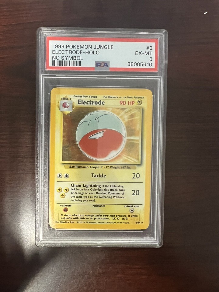 Pokémon TCG Electrode Jungle 2/64 Holo Unlimited Holo Rare NO SET ...