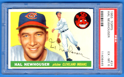 1955 TOPPS # 24 Hal Newhouser PSA 6 EX-MT | eBay