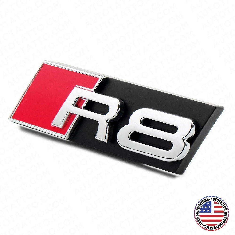 Black Audi R8 Badges