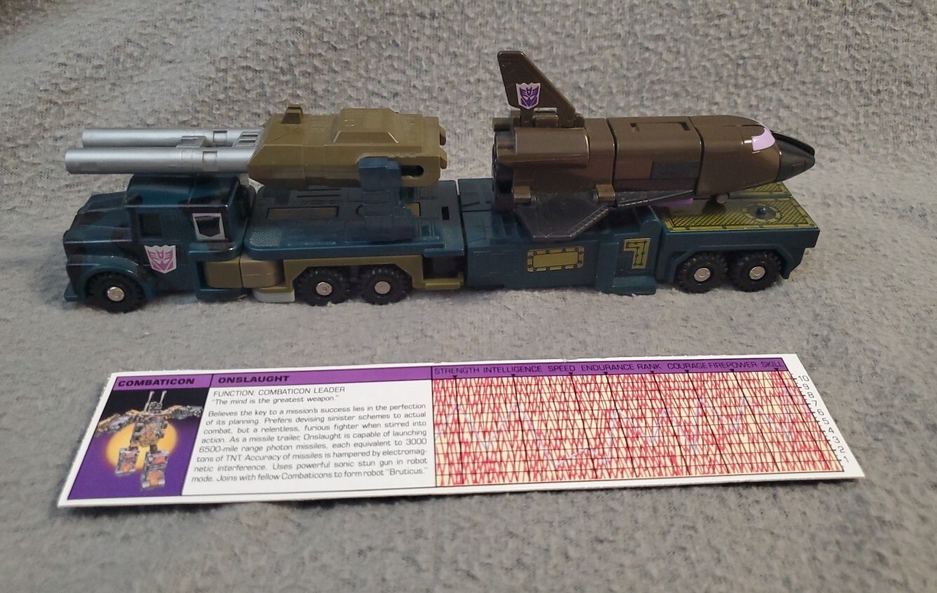 Transformers G1 Combaticons Onslaught Gun Tech Spec & Blastoff Bruticus ...