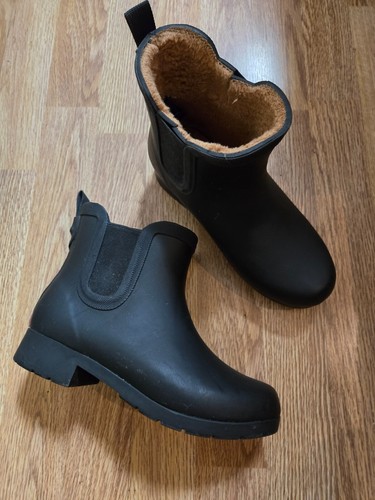 CUTE CHOOKA DELRIDGE WATERPROOF PLUSH CHELSEA BOOTIE MUD RAIN SNOW ...