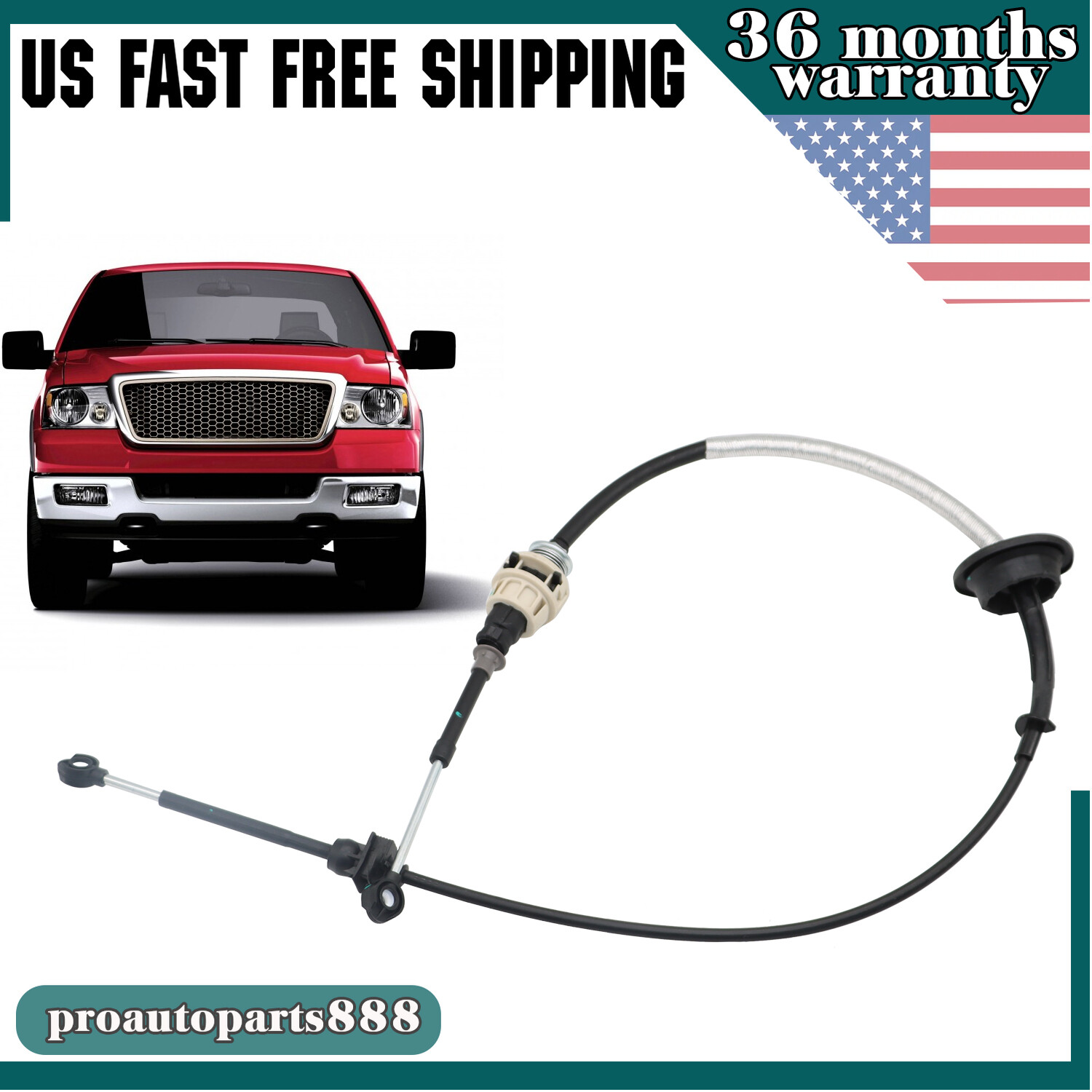 New For 2004-2005 Ford F-150 Automatic Transmission Gear Shift Cable ...