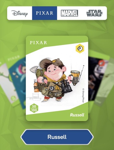 Woolworths WONDERS Disney 100 Collector Trading Cards Pixar Russell Up ...