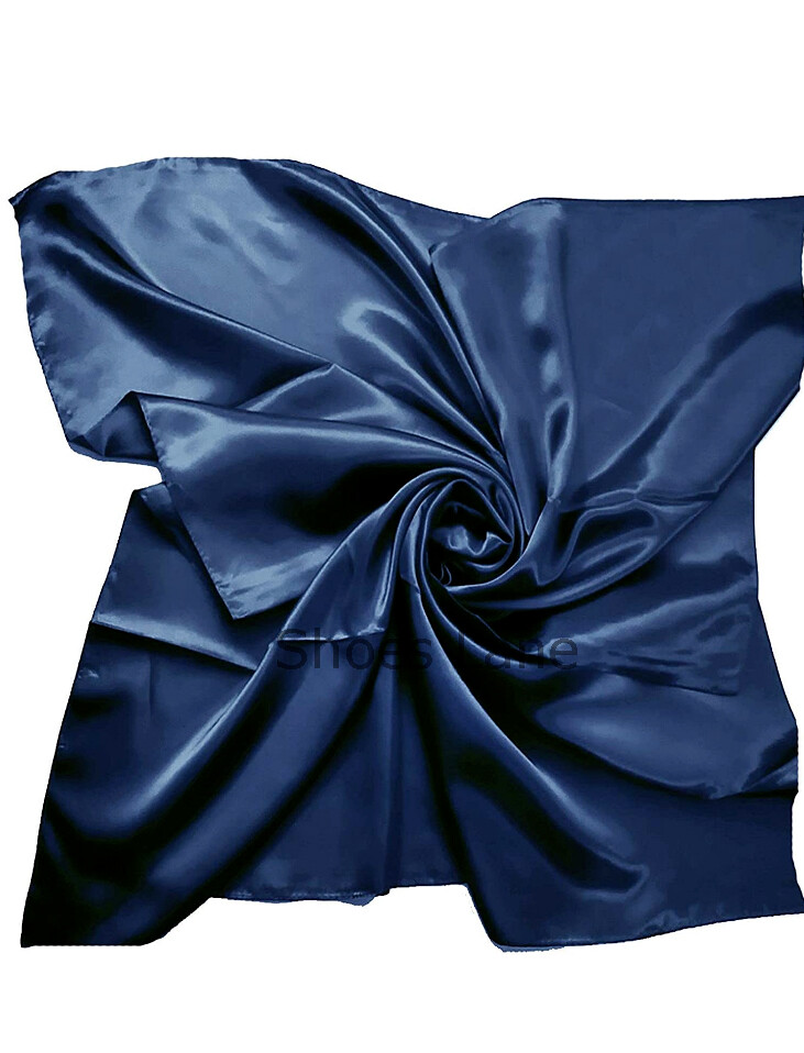 Satin Silk Square Hijab Large Soft Plain Shiny Scarf Head Neck Wrap 90 ...