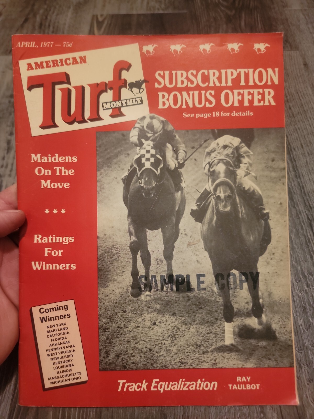 American Turf Monthly Magazine April 1977 | eBay