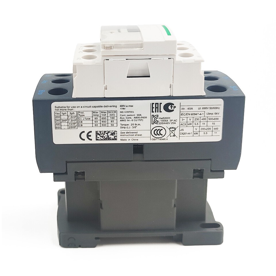 LC1D25G7 Contactor 120V coil 25A same as Schneider Contactor LC1D25G7 ...