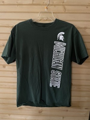 Michigan State Spartans T-Shirt Men’s Large Green Vertical Logo ProEdge ...