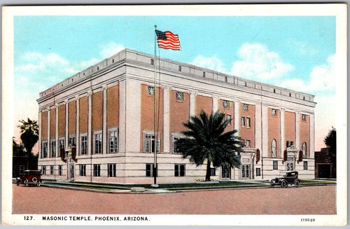 Vintage Postcard Masonic Temple Building, Phoenix Arizona Phoenix, AZ ...