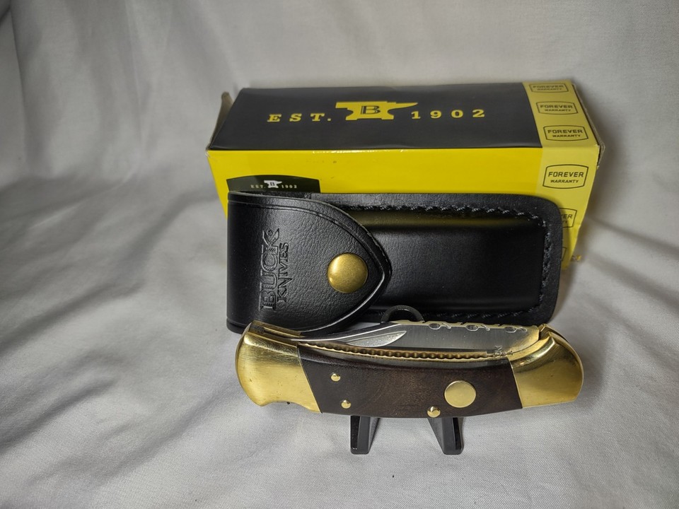 Vintage Custom Buck 112 Ranger Folding Knife CIB with Sheath, Box, and ...