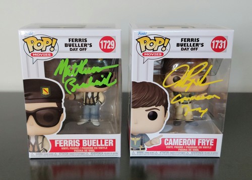 Ferris Bueller Signed Autographed Matthew Broderick Alan Ruck Funko ...