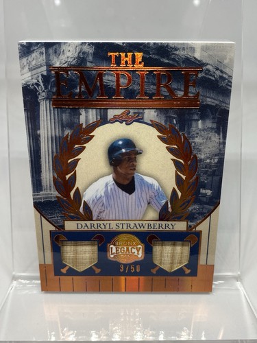 2025 Leaf Bronx Legacy Darryl Strawberry “The Empire” Bat Relic /50 ...