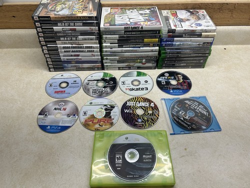 Bulk Lot Of used games lot of 44 Xbox360 Ps2 PS3 PS4 Wii Xbox One ...