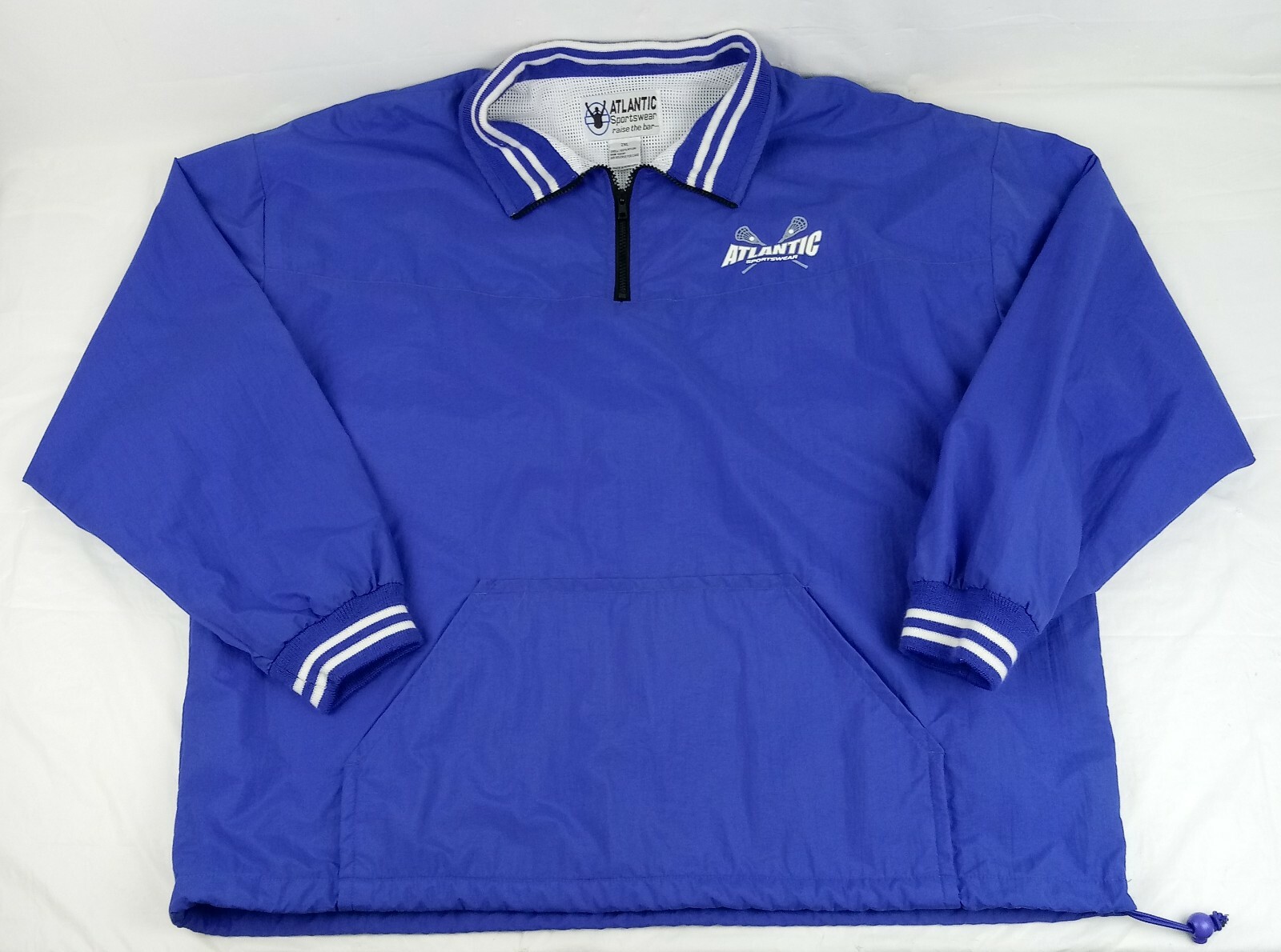 Atlantic Sportswear Men Lacrosse Jacket 1/4 Zip Pullover Windbreaker ...