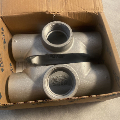 (2ea) Eaton Crouse-Hinds T67 Condulet Form 7 , T-SHAPE 2" , Free ...