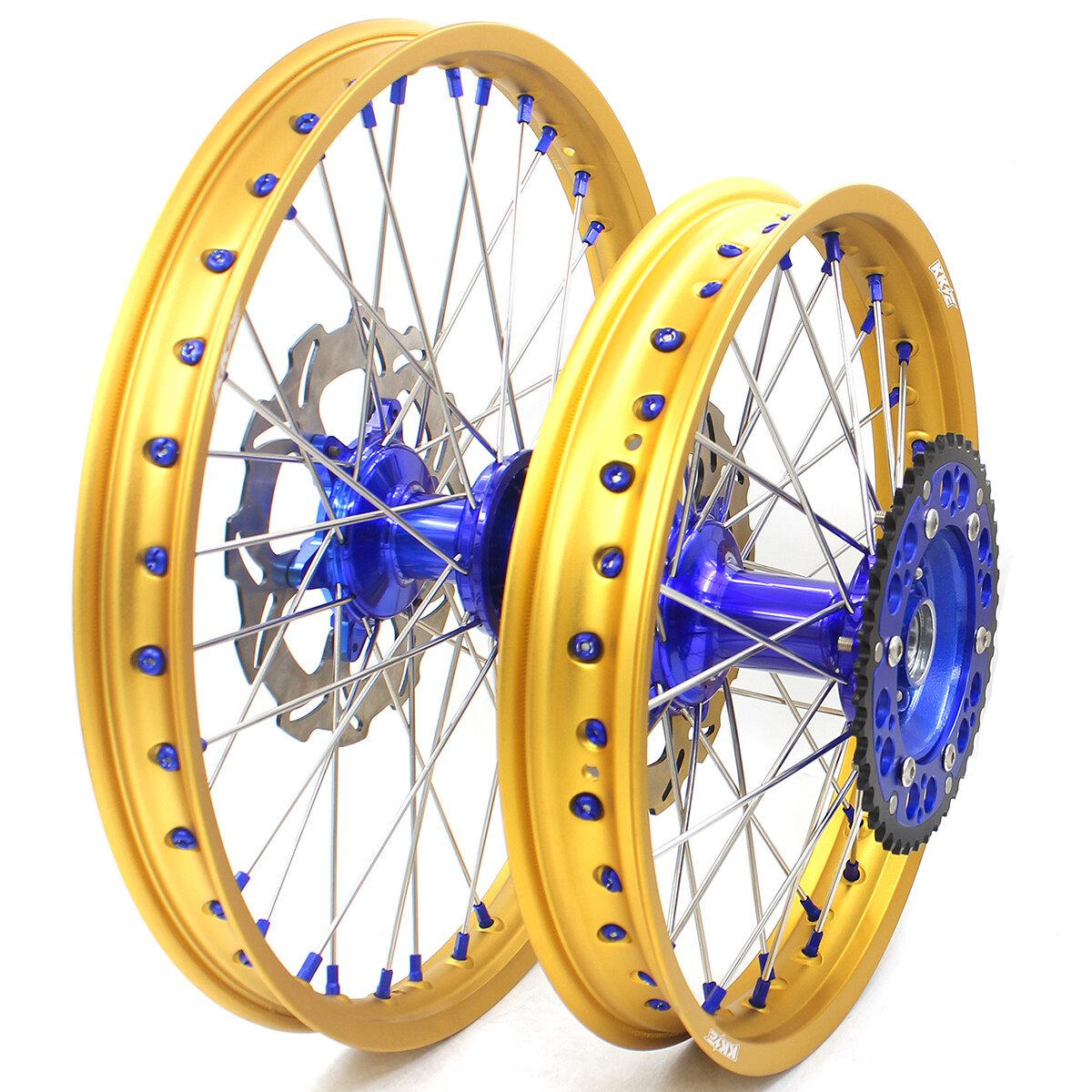 KKE 21-19" Cast Wheels Rims Fit Yamaha YZ125/250 1999 YZ250F/450F 2003 ...