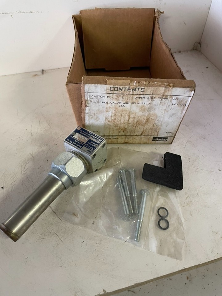 PARKER S6A modular SOLENOID pilot VALVE with bolts Adaptomode Module ...