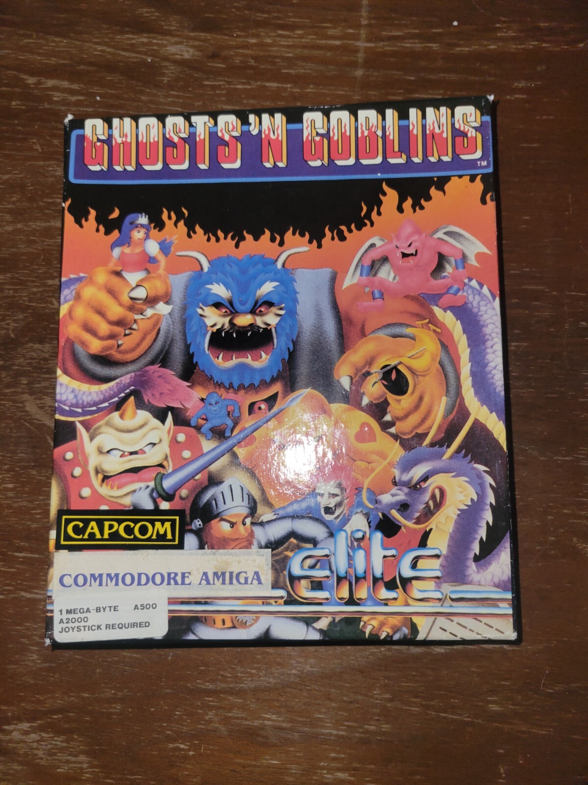 Vintage Ghosts'N Goblins Game Commodore Amiga Elite CIB RARE | eBay