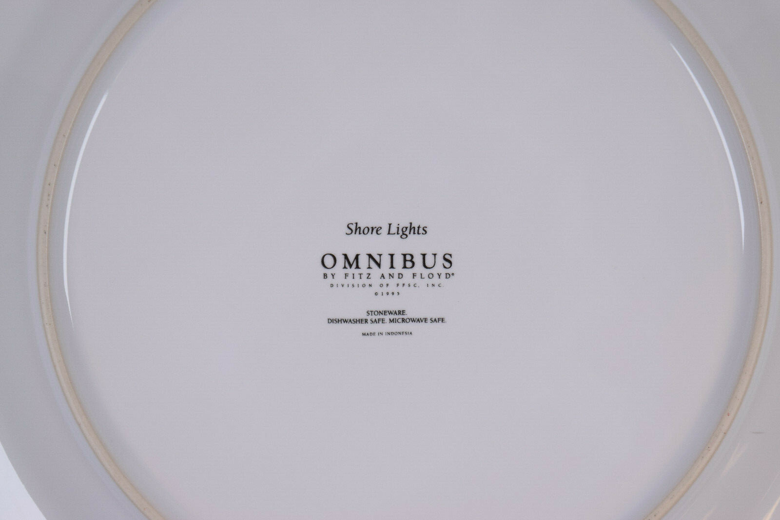 Shore Lights "D" Omnibus by Fitz and Floyd 1995 Stoneware 10 5/8 ...